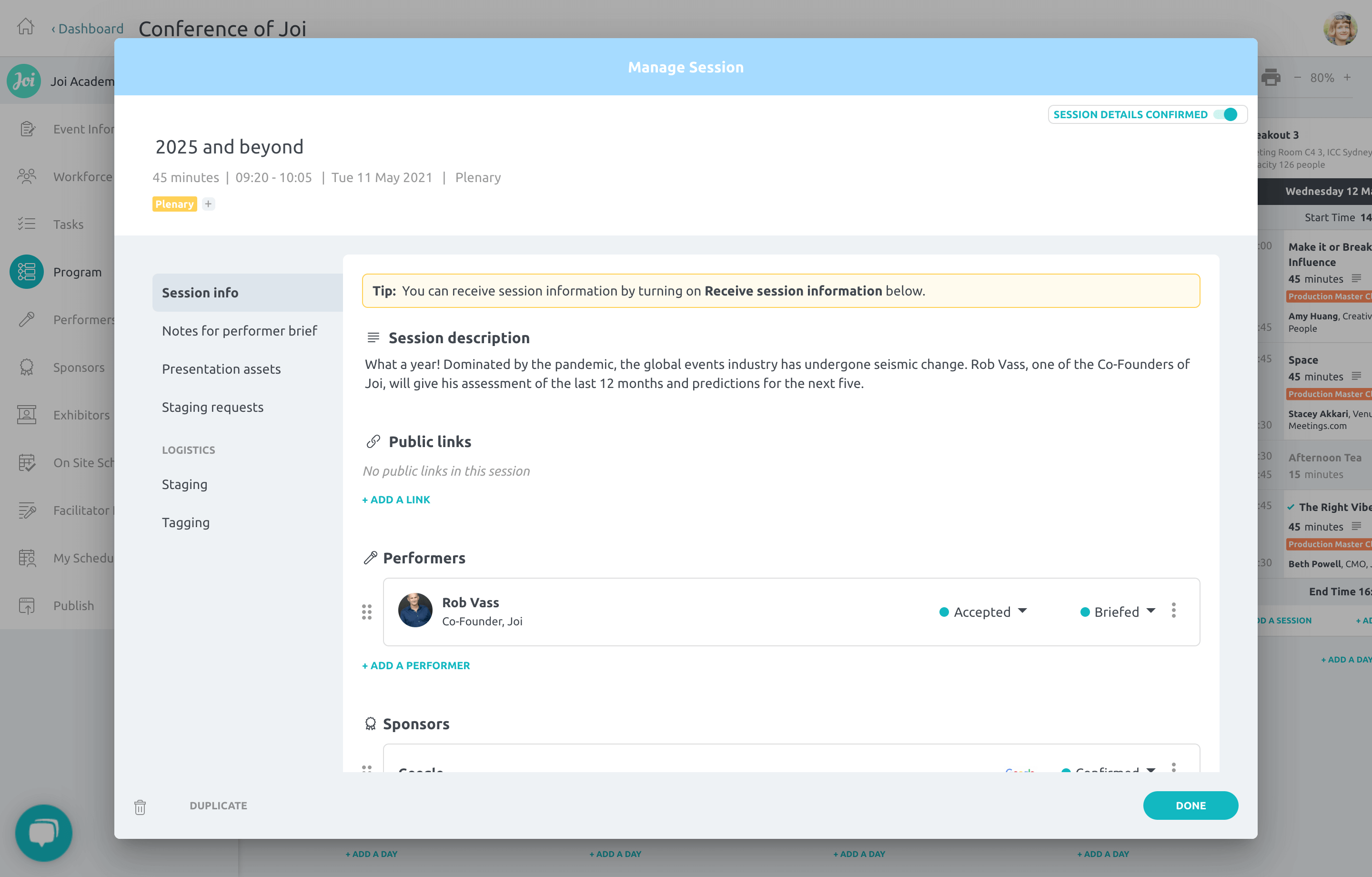Program Builder • Joi